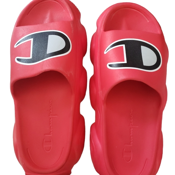 Champion | Shoes | Mens 3 Redblack Mellow Squish Champion Slides | Poshmark